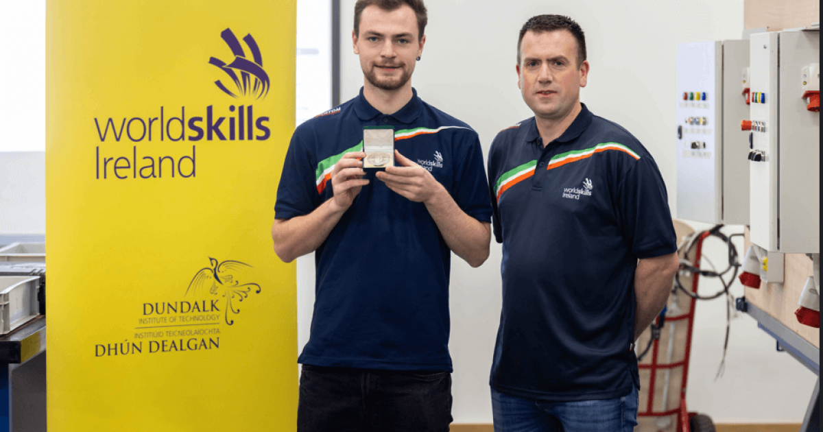 Electrical Apprentice Adam triumphs at WorldSkills Ireland with the support of DkIT | DkIT